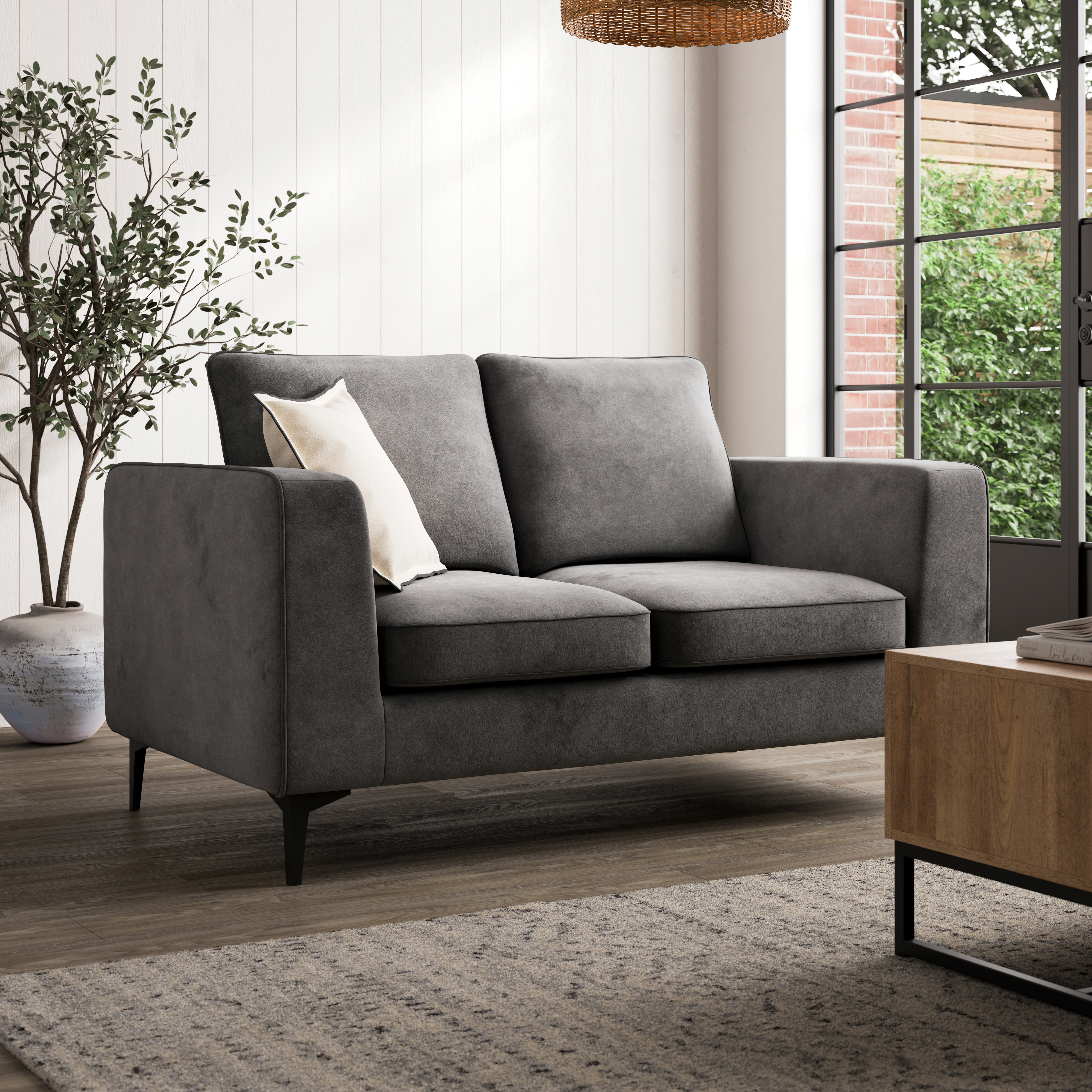 Baxter Graphite Grey 2 Seater Sofa