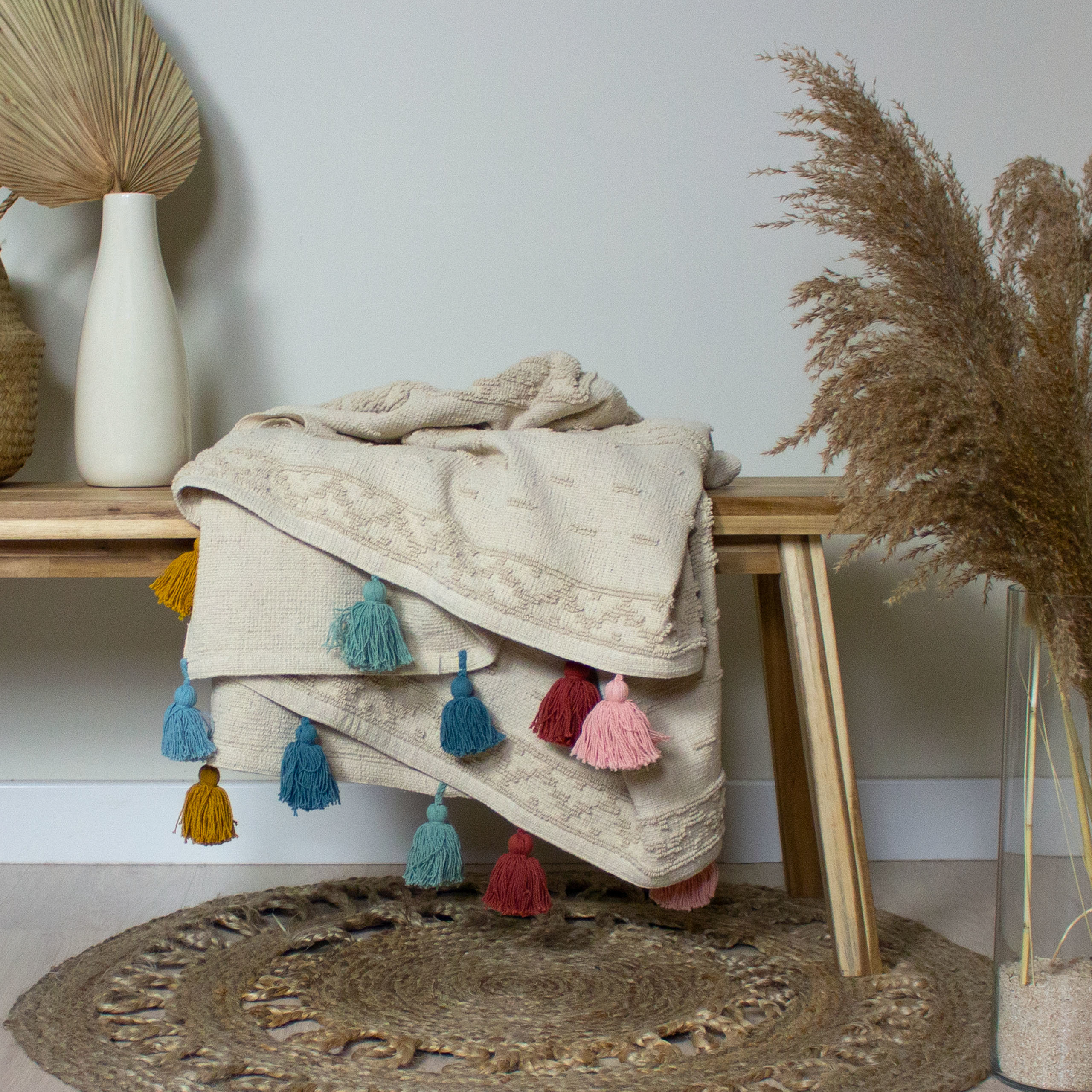 Boho 130cm X 180cm Multicolored Throw | MFI