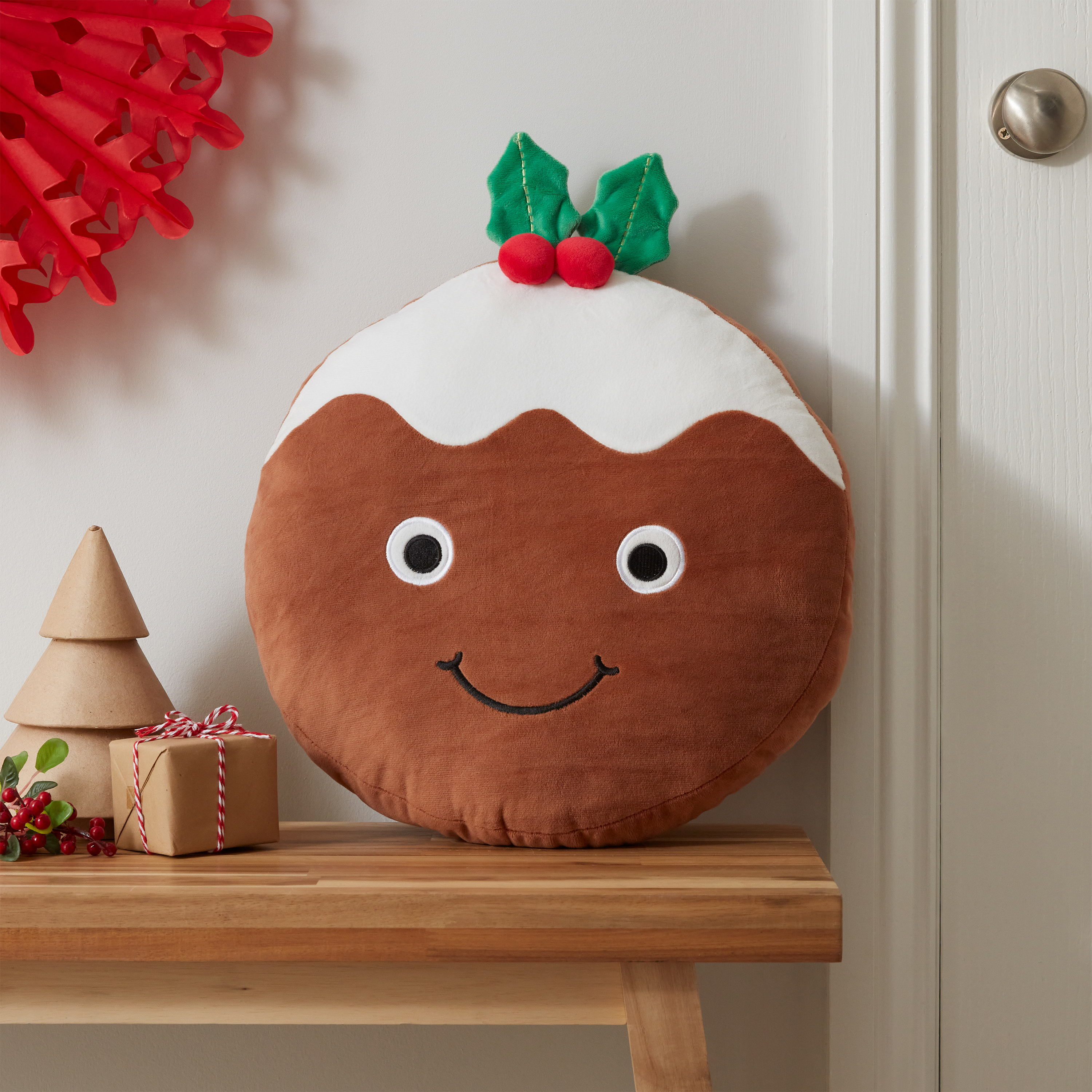 Christmas Pudding 3D Cushion | MFI