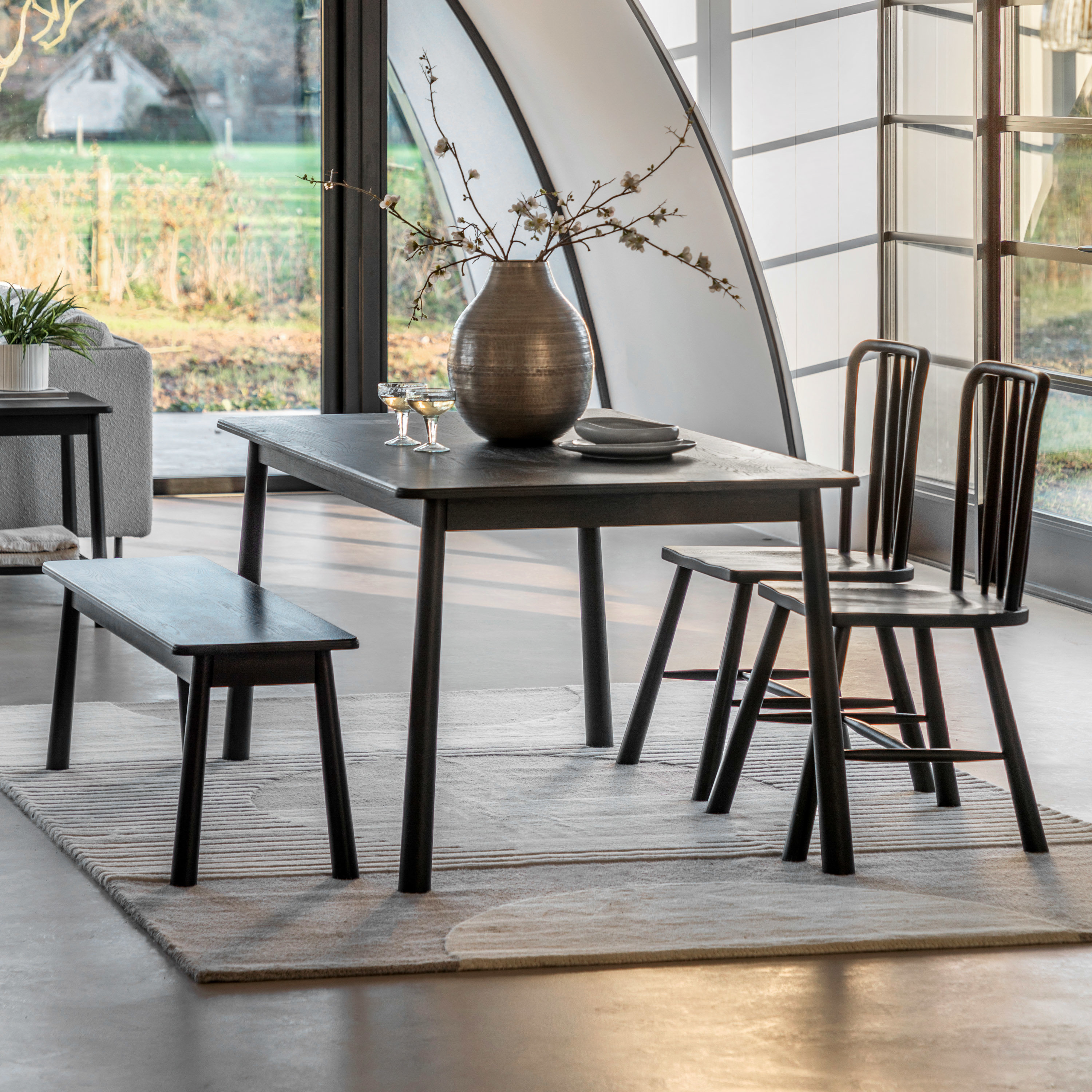 Henley Black Dining Table | MFI