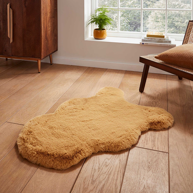 Super Teddy Luxuriously Soft Yellow Rug | MFI